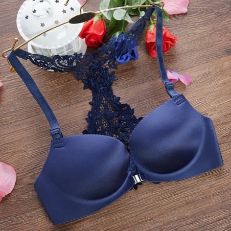 Sutien cu inchidere in fata Blue